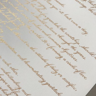 Bespoke Calligraphy Poem, Song or Letter - Miss Modern Calligraphy