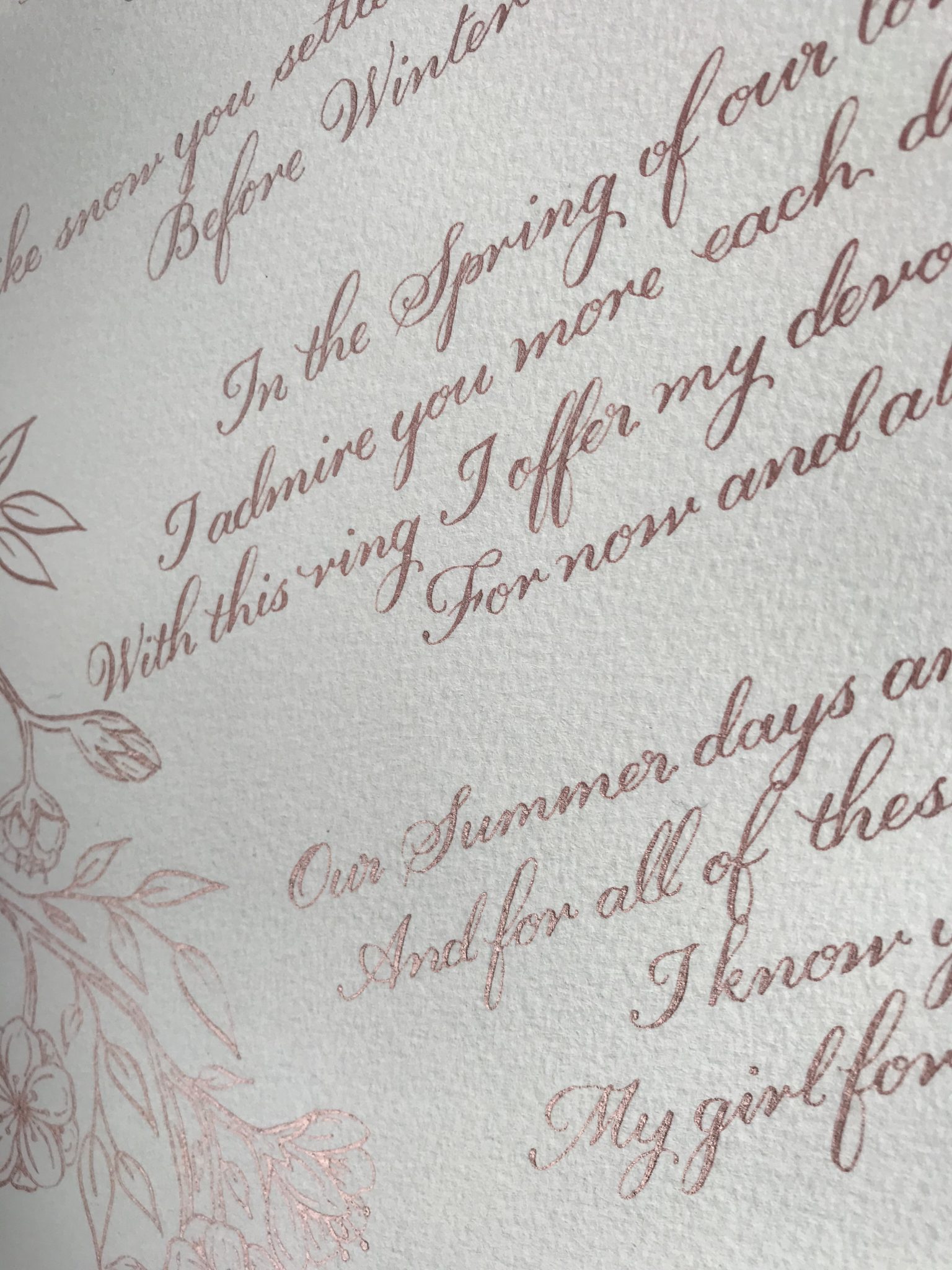 Bespoke Calligraphy Poem, Song or Letter - Miss Modern Calligraphy