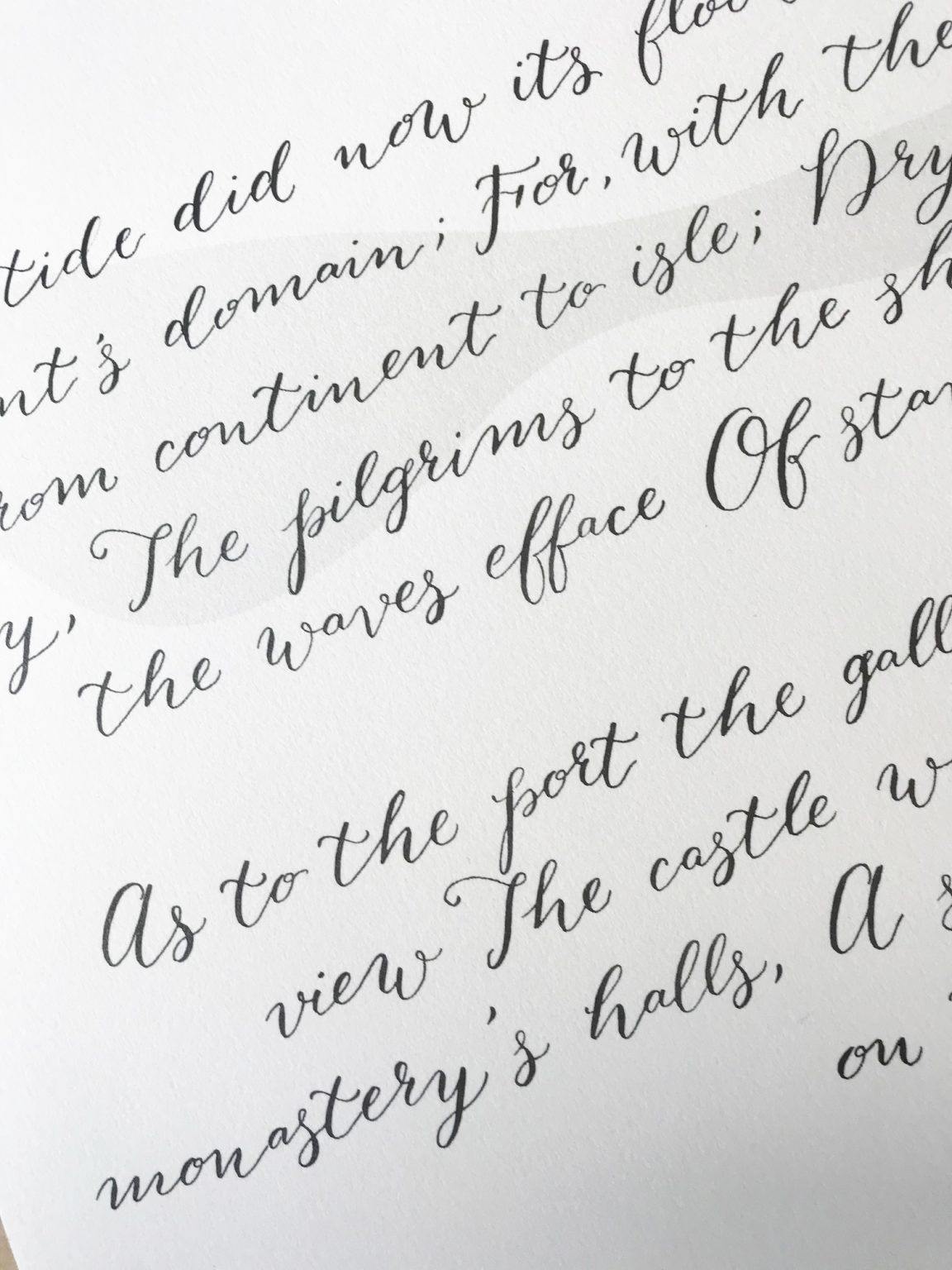Bespoke Calligraphy Poem, Song or Letter - Miss Modern Calligraphy