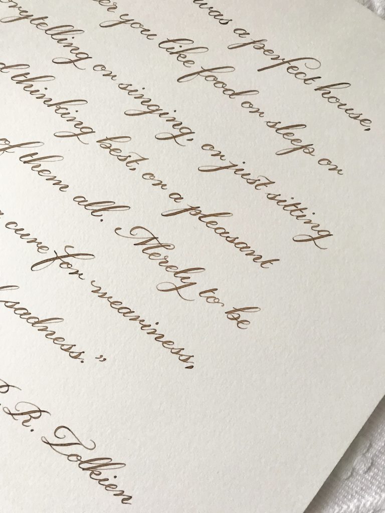 Bespoke Calligraphy Poem, Song or Letter - Miss Modern Calligraphy