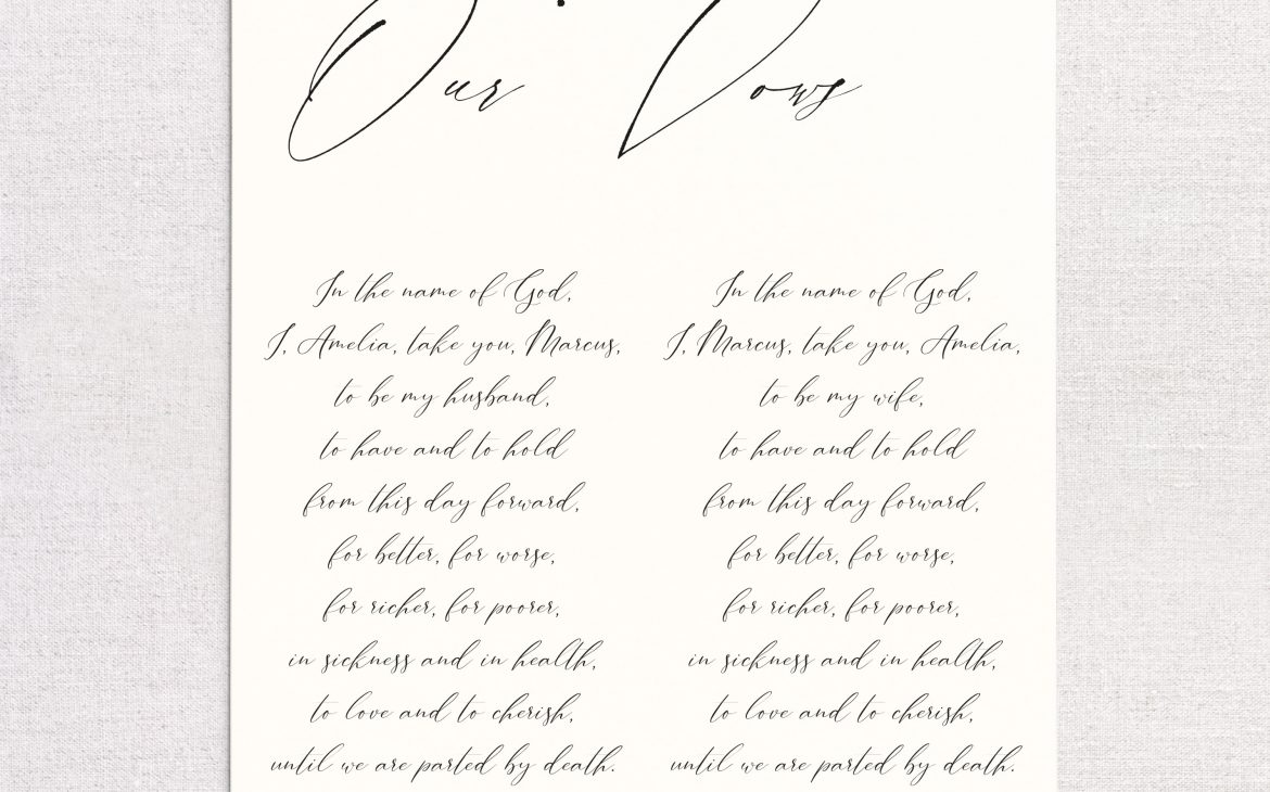 Handwritten wedding vows 60 photos - Vianawedding.com