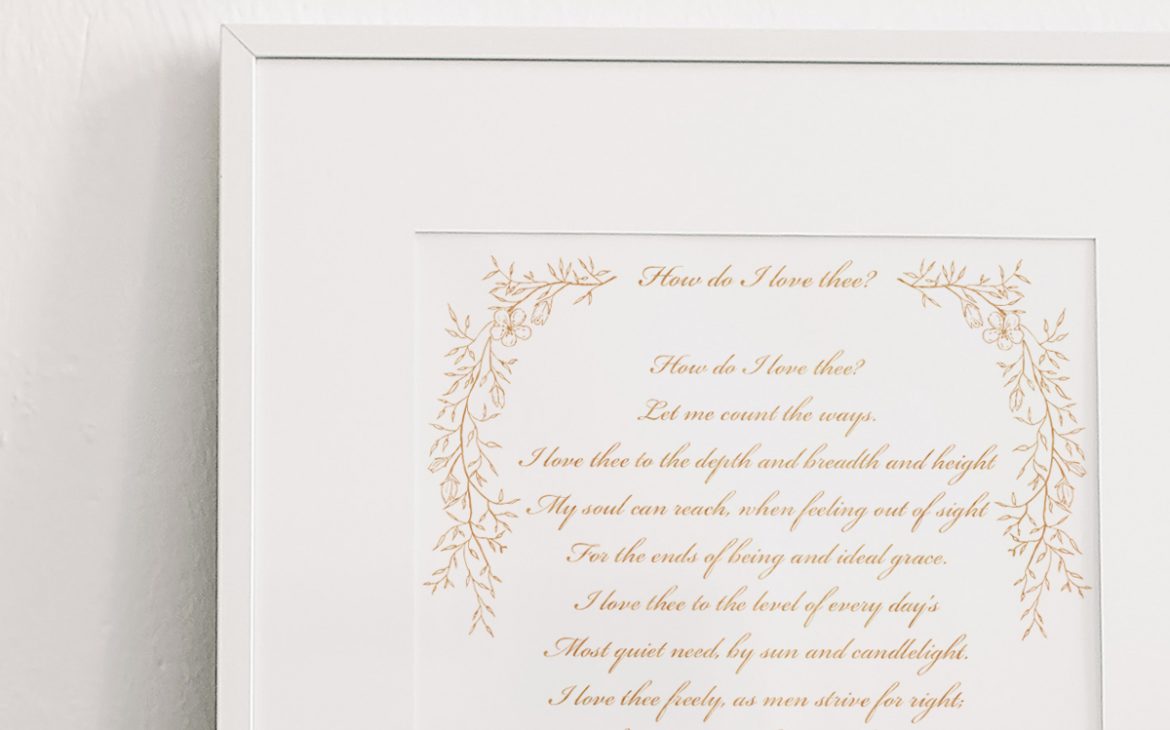 Bespoke Calligraphy Poem, Song or Letter - Miss Modern Calligraphy