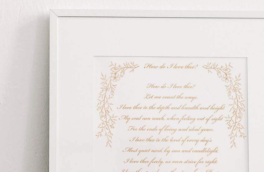 Bespoke Calligraphy Poem, Song or Letter - Miss Modern Calligraphy