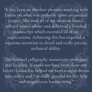 Miss Modern Calligraphy: Modern Calligraphy Services - UK